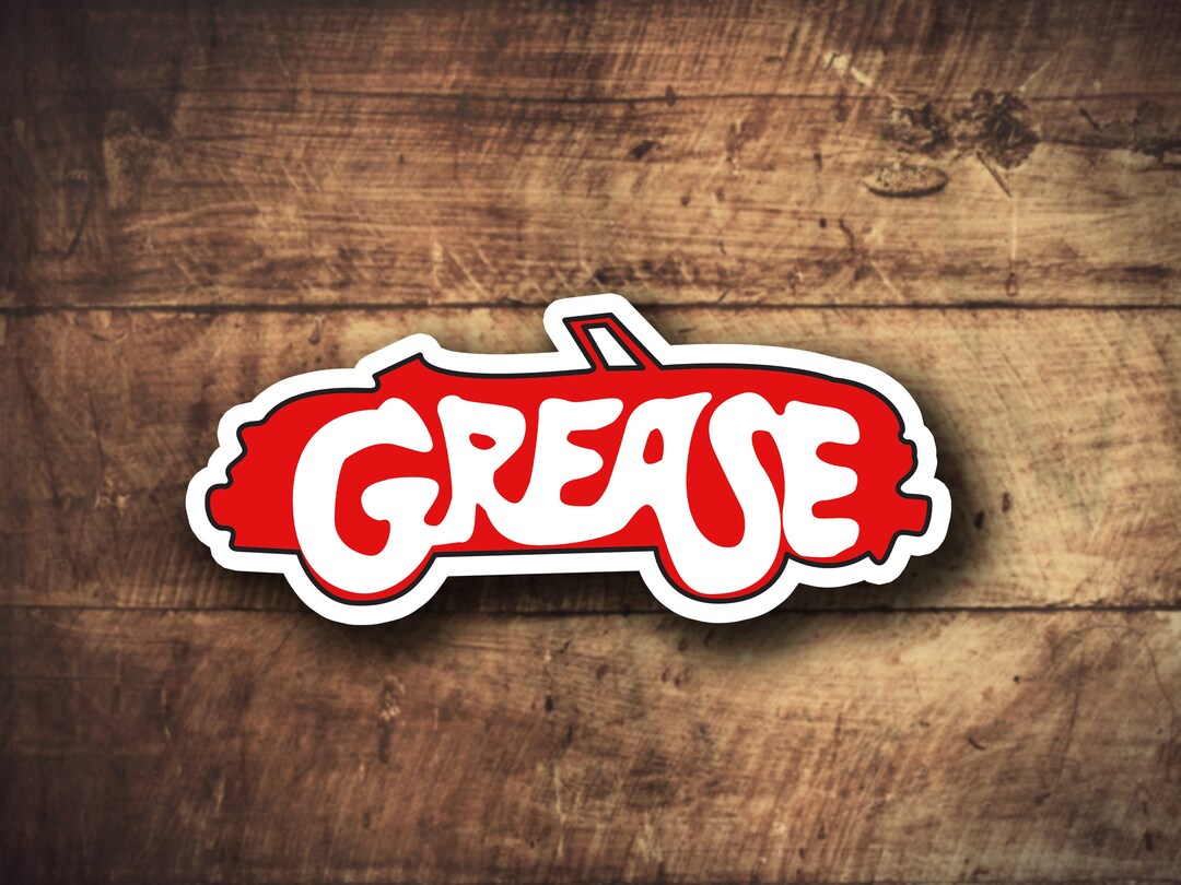 Grease Car Die Cut Sticker - Outline Cut Permanent Waterproof Vinyl ...