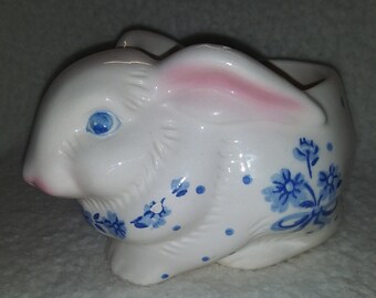Vintage Rabbit Planter | Etsy