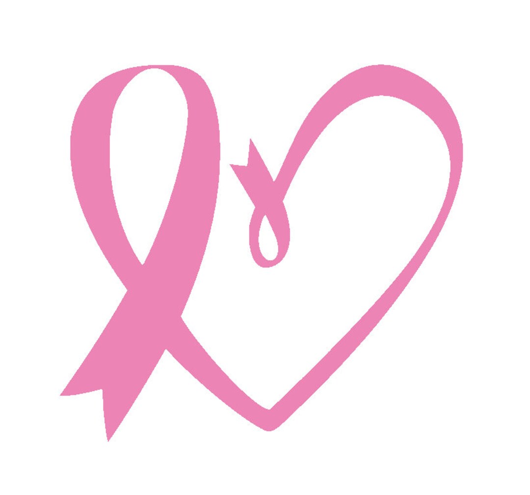 Cancer Ribbon Heart Decal Sticker for Your Car Truck SUV - Etsy