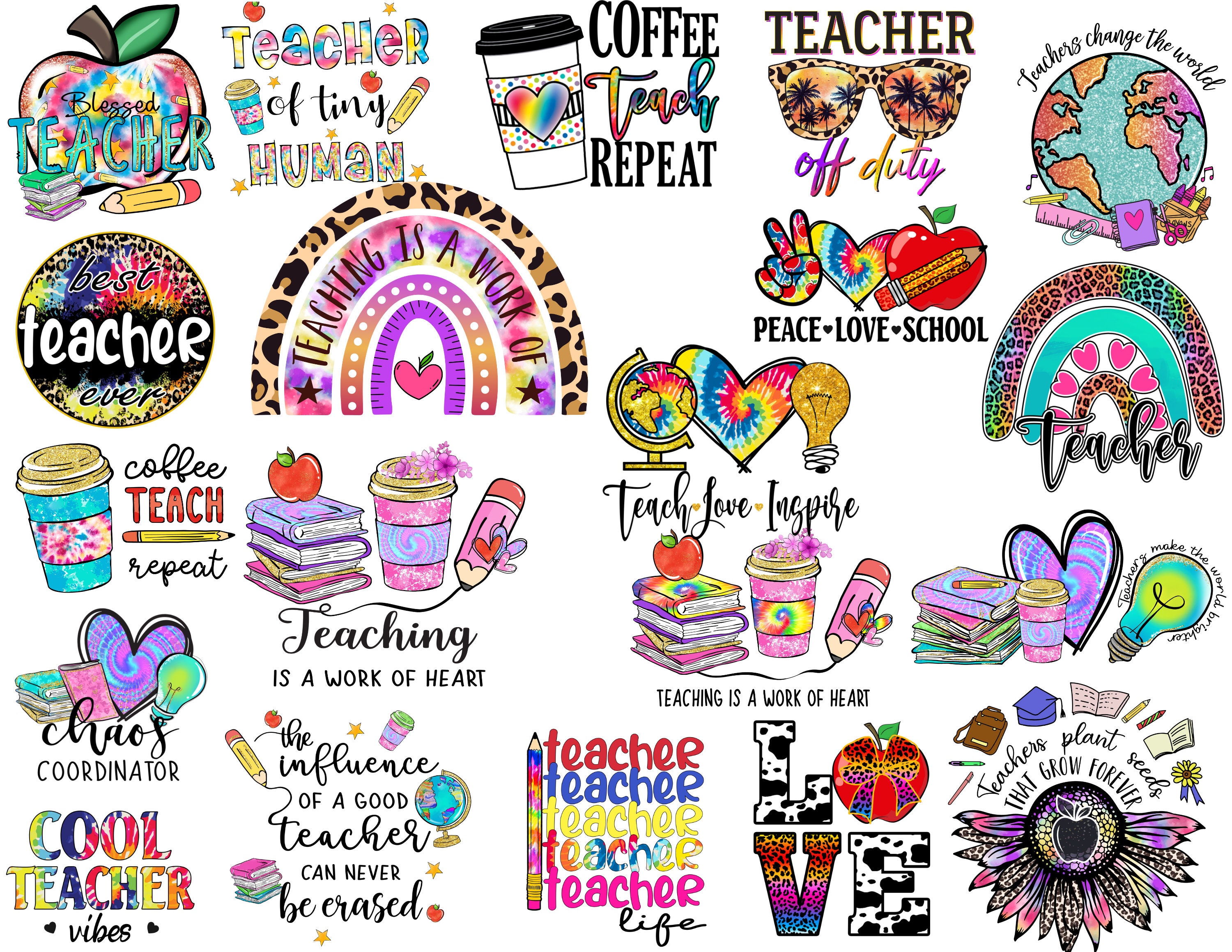 Teacher PNG Downloads - Teaching PNG Downloads - Sublimations - Sticker ...