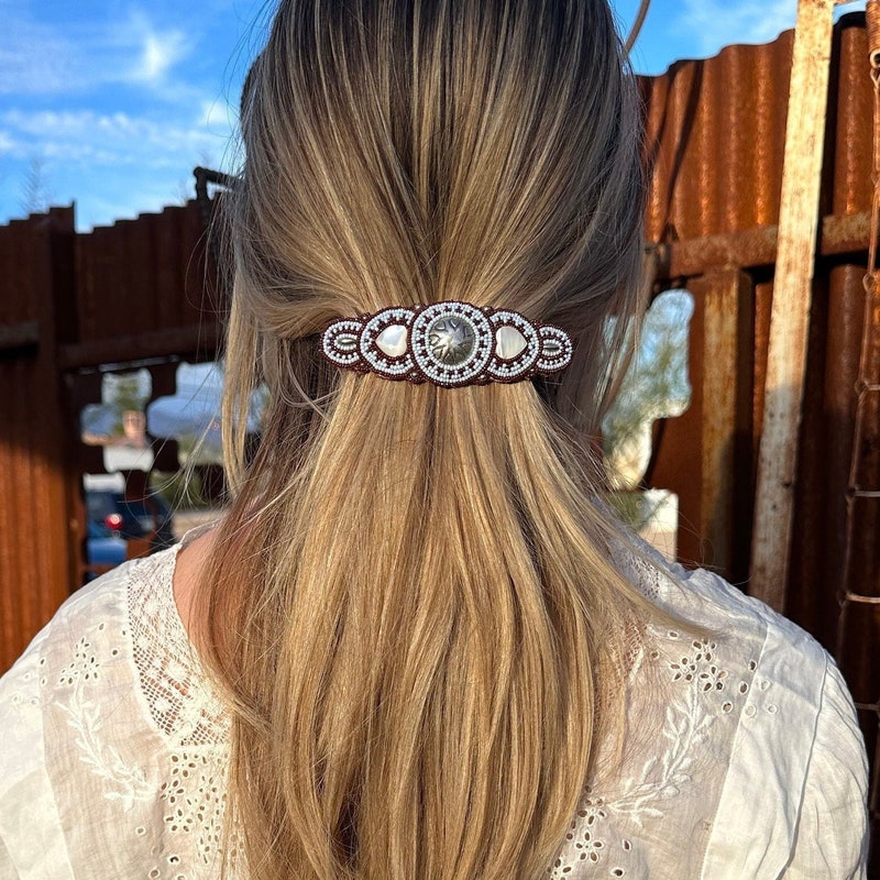 Seed Bead Barrette - Etsy