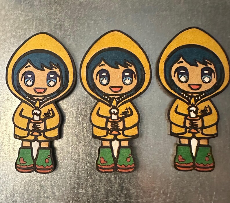 Hand Painted Luce With Candle Fridge Magnet: Catholic Gift - Etsy