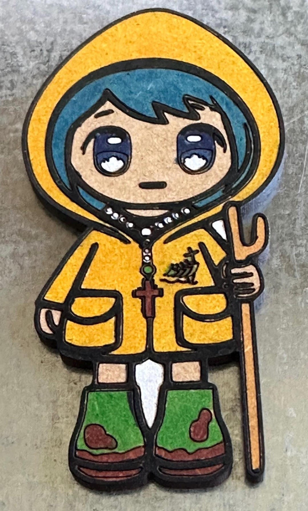 Hand Painted Wooden Luce Figure | Fridge Magnets. Vatican 2025 ...