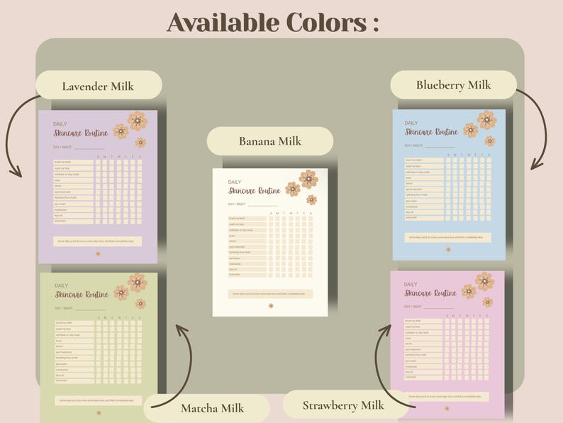 Daily Skincare Routine Tracker, ADHD Self Care Checklist for ...