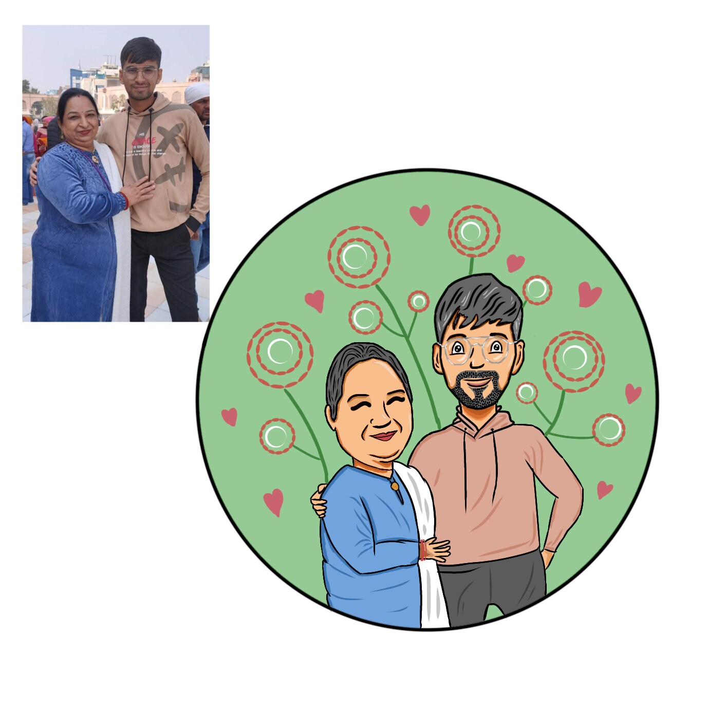 Custom Cartoon Caricature Cartoon Picture Digital Art - Etsy