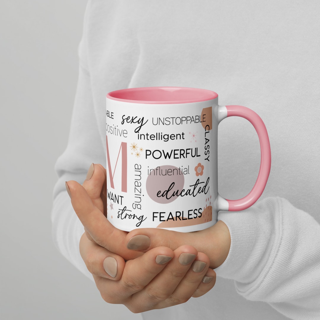 Empowering 'be Yourself' Mug - Floral Design, Inspirational Quote, 11oz ...