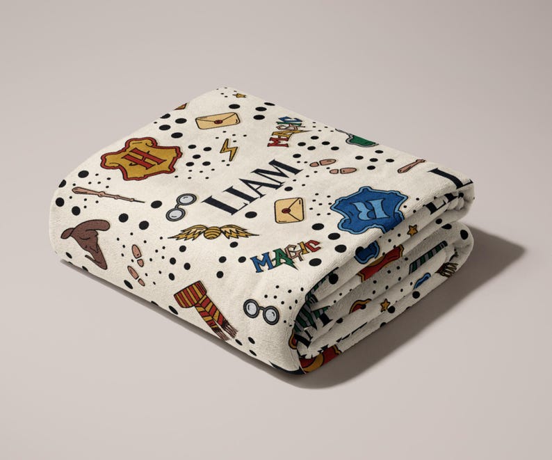 Personalized Wizard Baby Blanket Wizard Nursery Wizard Bedding Magical ...