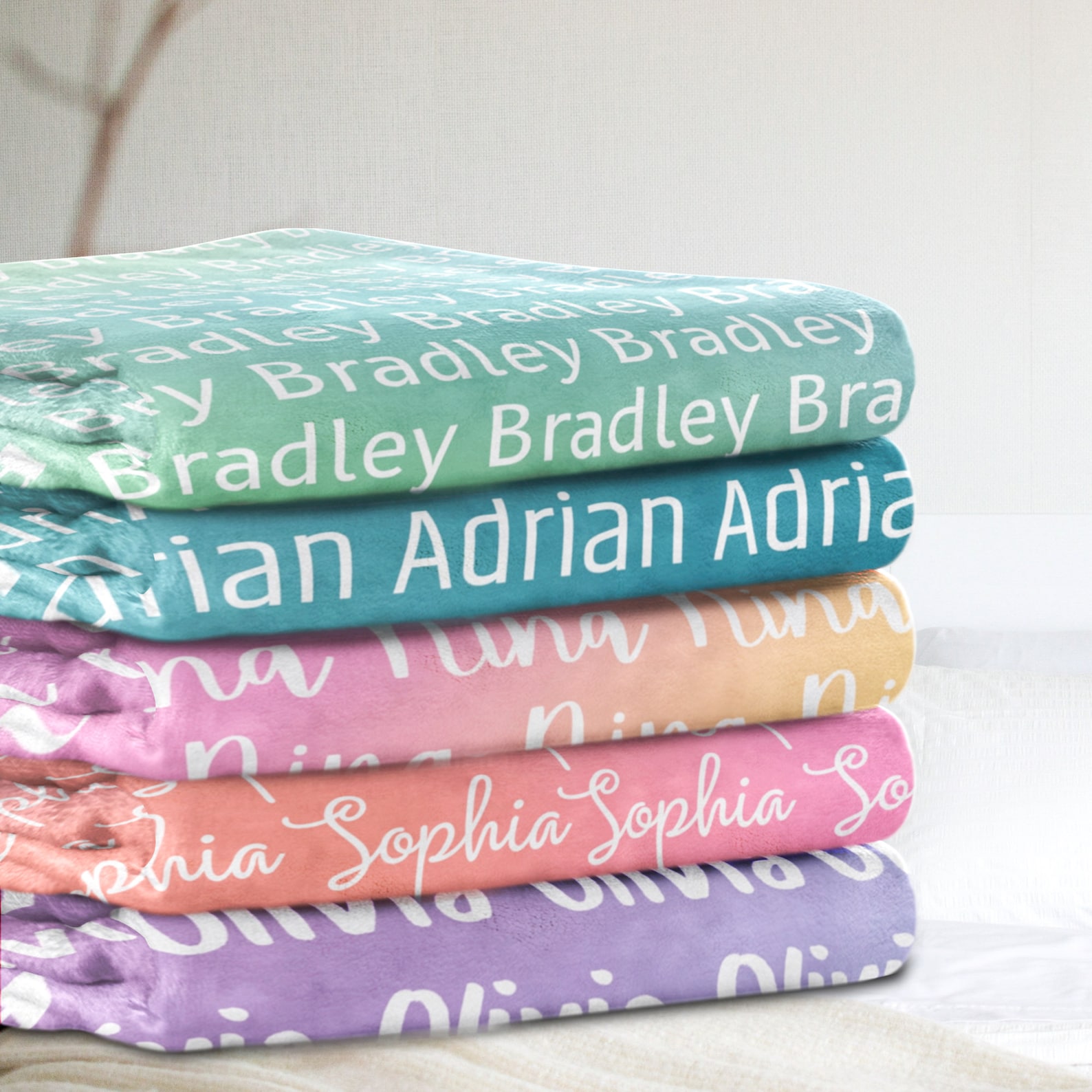 Personalized Name Blanket, Custom Blankets for Boys & Girls, Name ...