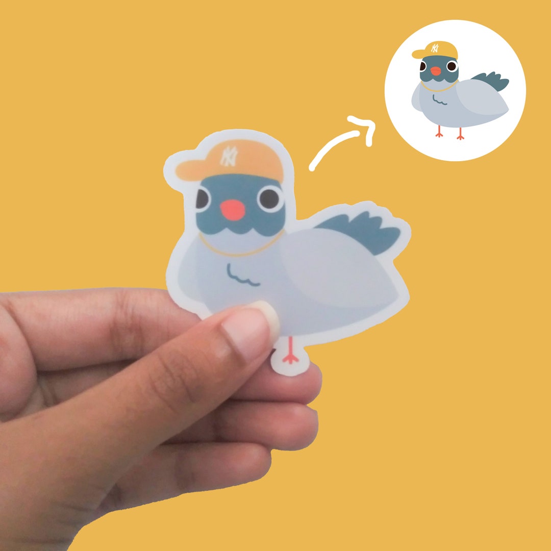 Cute Pigeon Sticker Vinyl Stickers Laptop Stickers Animal - Etsy
