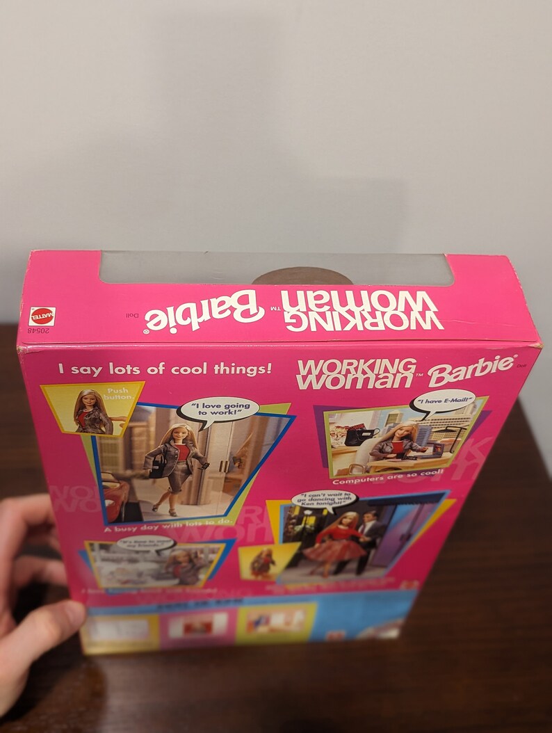 1999 Mattel Working Woman Barbie, Interactive Barbie Talking, NIB, She ...