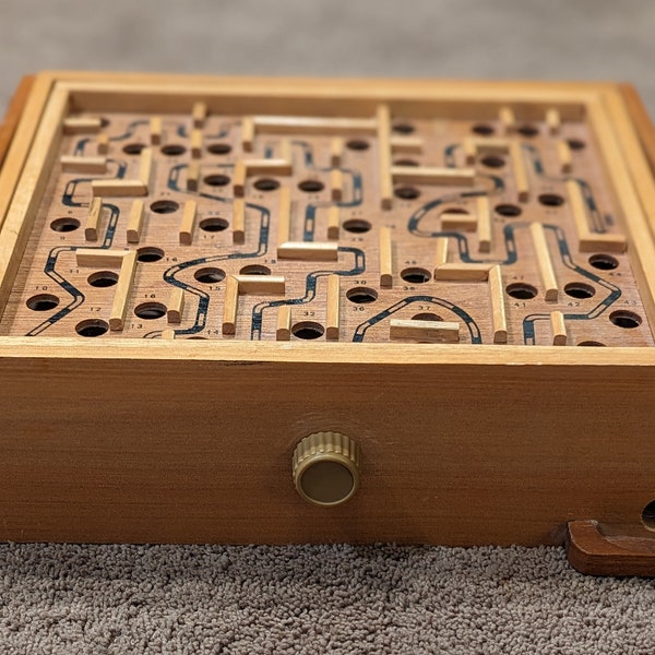 Wooden Labyrinth Game - Etsy
