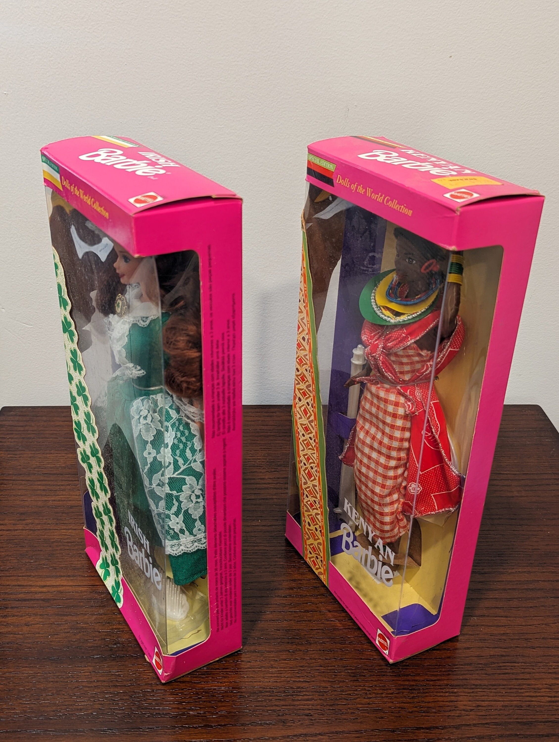 Irish, Kenyan Barbies, Special Edition Mattel 12998, 11181, Dolls of ...