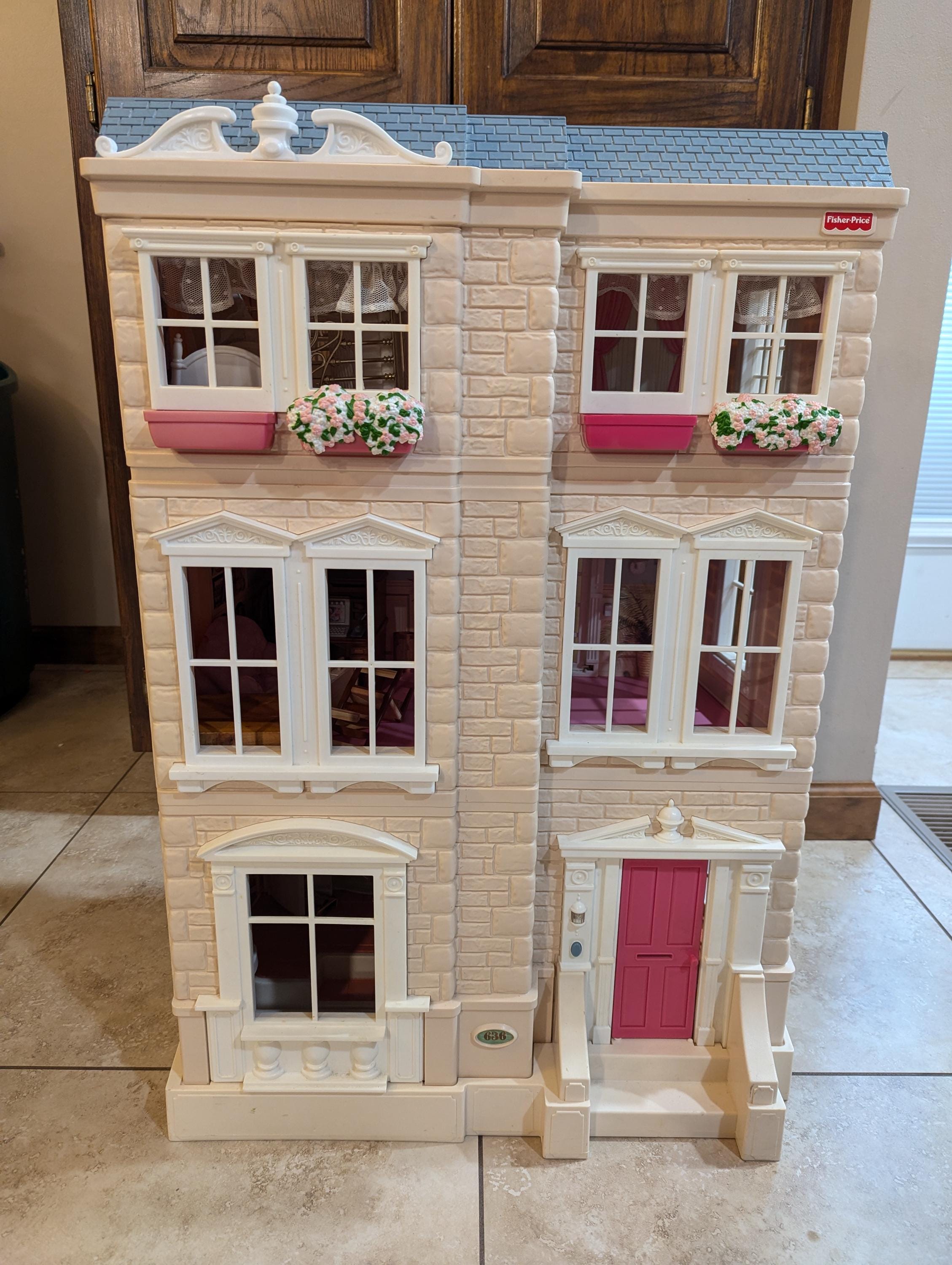 Fisher Price Mansion Dollhouse, 2000 Dream House With Accessories ...