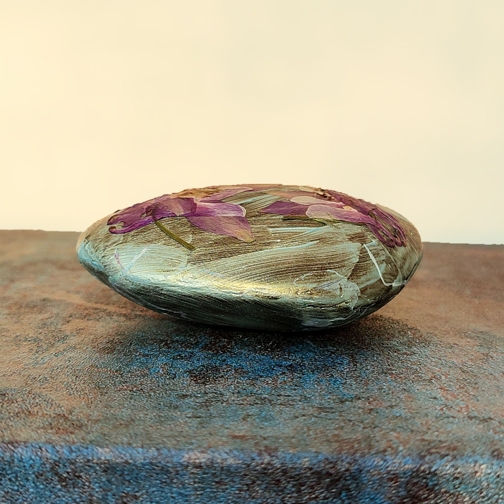 Pressed Flower Rock Paperweights. Home Decor. Herbarium Ornaments - Etsy