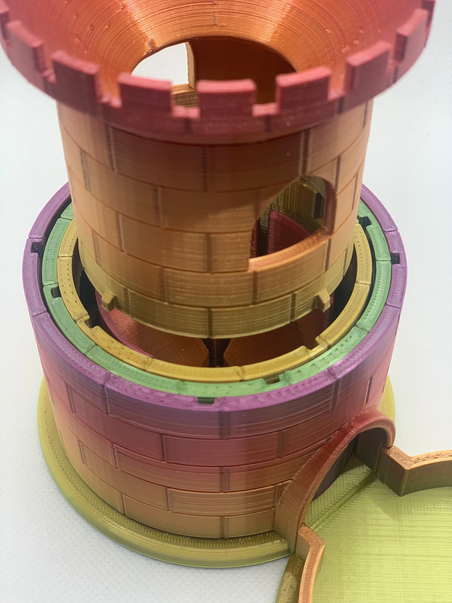 Collapsible 3D Printed Castle Dice Tower and Dice Storage - Etsy