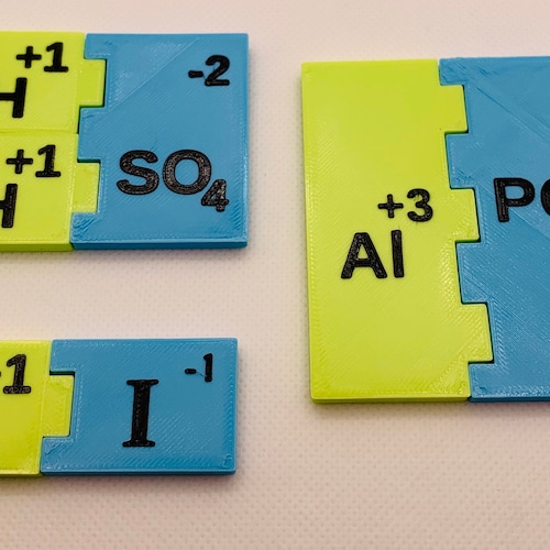 Ionic Bonding Learning Tiles 3D Printed Learning Tools | Etsy