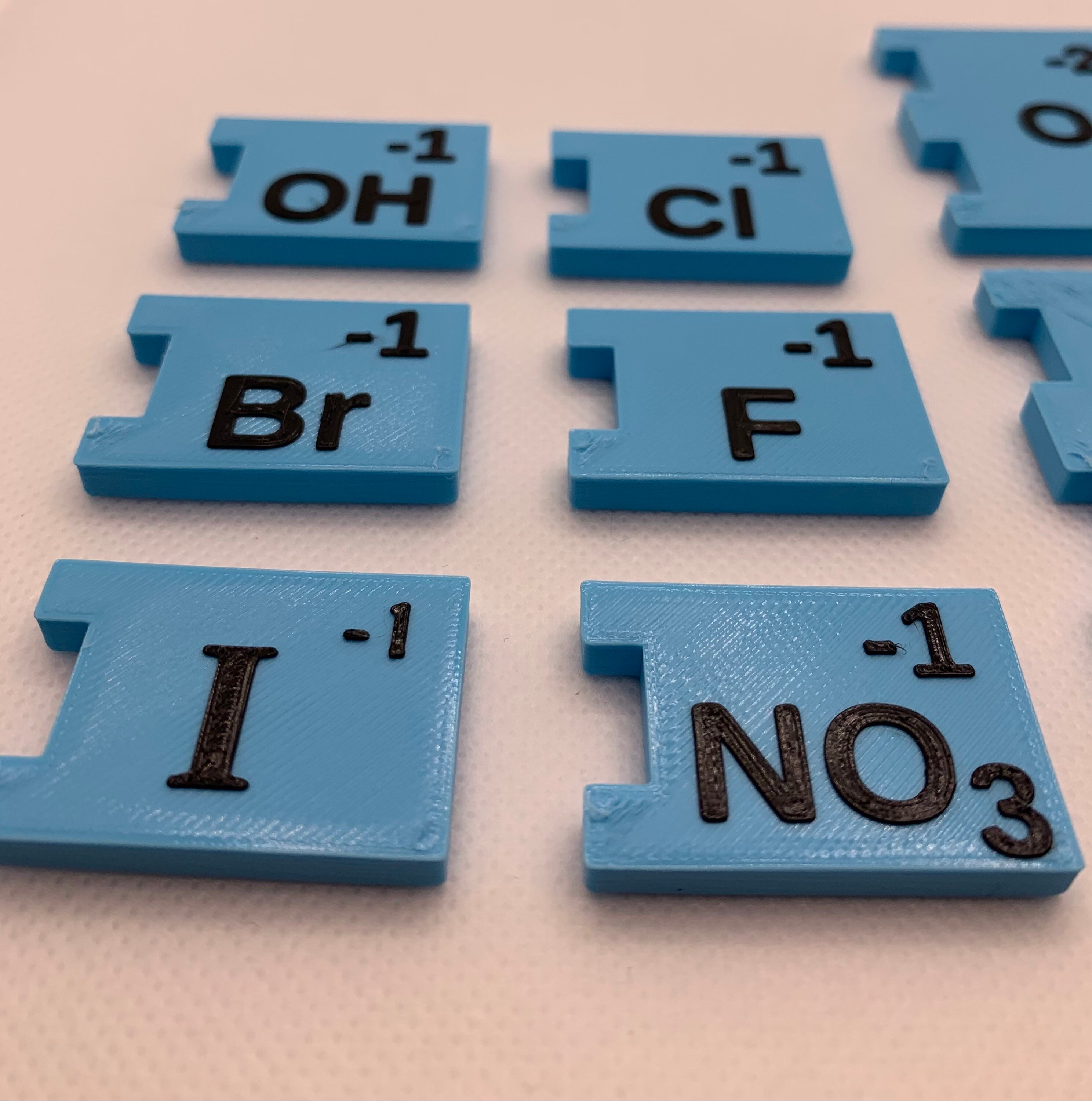 Ionic Bonding Learning Tiles | 3D Printed Learning Tools | Chemistry ...