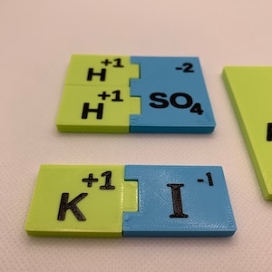 Ionic Bonding Learning Tiles | 3D Printed Learning Tools | Chemistry ...