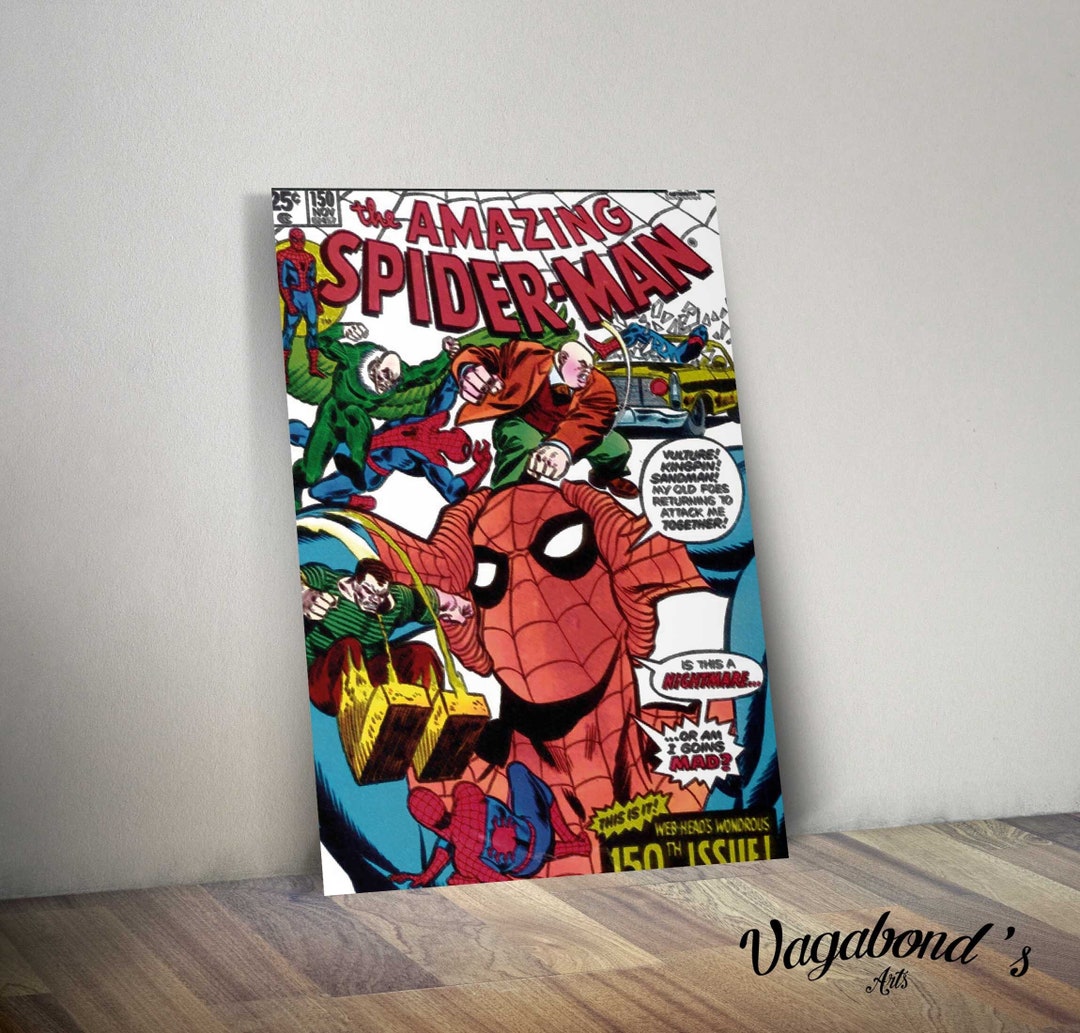 Spiderman Poster Sign Spiderman Poster Spiderman Comic Lover - Etsy