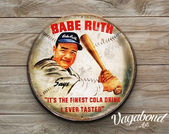 Babe Ruth Poster - Etsy