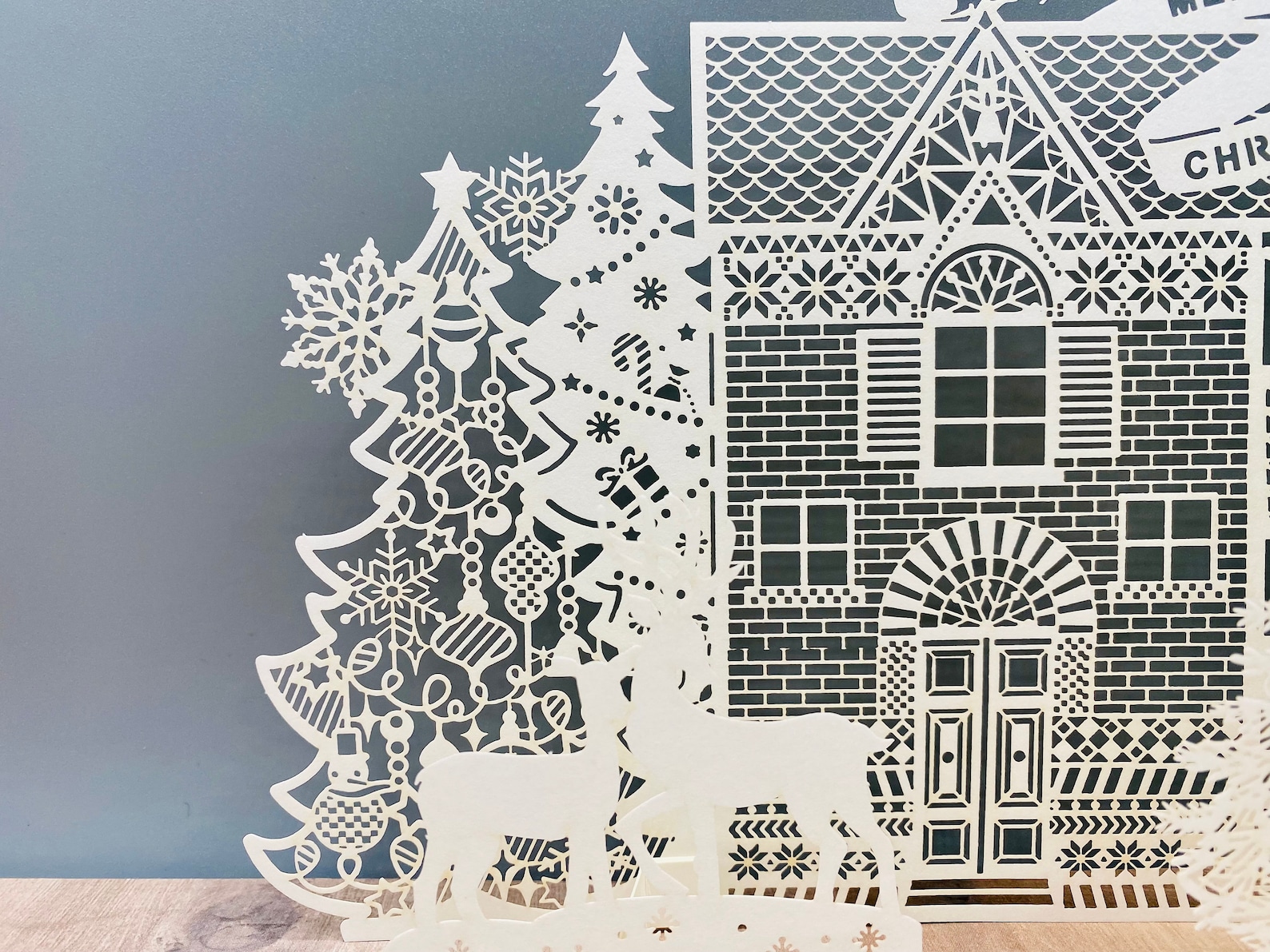 Christmas Paper Cut 3D Pop up Christmas Card Christmas Tree - Etsy