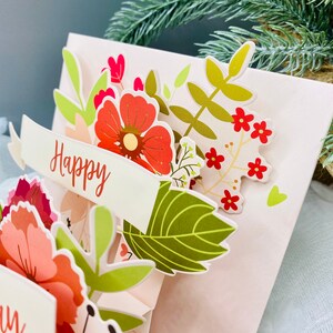 Bouquet for Mom, Flower Card, Pop up Card, 3D Card, Greeting Card ...