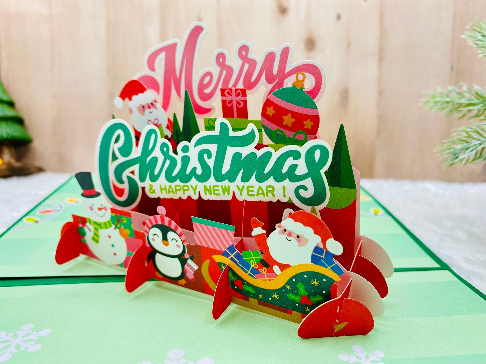 Pop up Christmas Card, 3D Pop up Christmas Card, Holiday Greeting ...