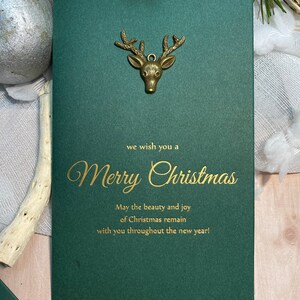 Metal Decoration Christmas Card, Merry Christmas Card, Holiday Card ...