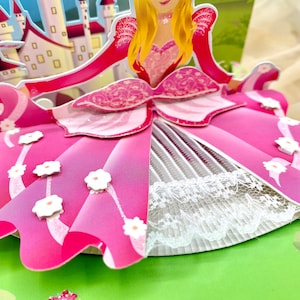Princess,castle, 3D Card, Pop up Card, Birthday Card, Stand up Card ...