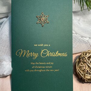 Metal Decoration Christmas Card, Merry Christmas Card, Holiday Card ...