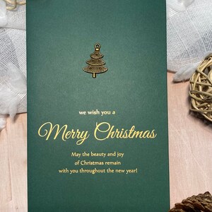 Metal Decoration Christmas Card, Merry Christmas Card, Holiday Card ...