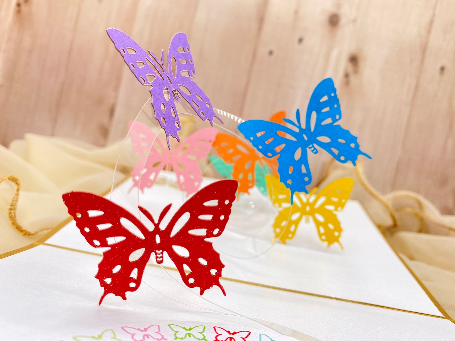 Flying Butterflies Butterfly Pop up Card 3D Card Card for | Etsy