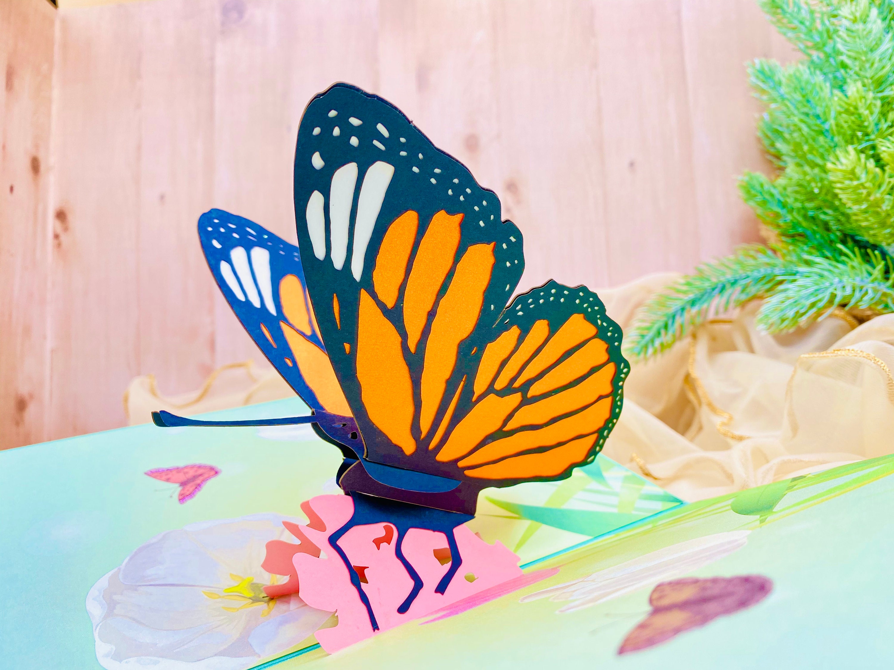 Flying Butterflies Butterfly Pop up Card 3D Card Card for - Etsy