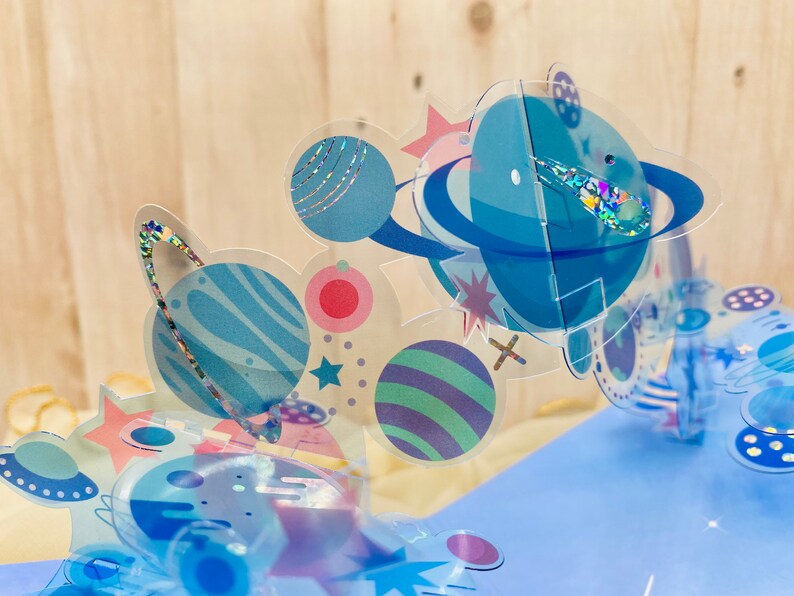 Planets Space Out of Earth Solar System Pop up Card 3D - Etsy UK