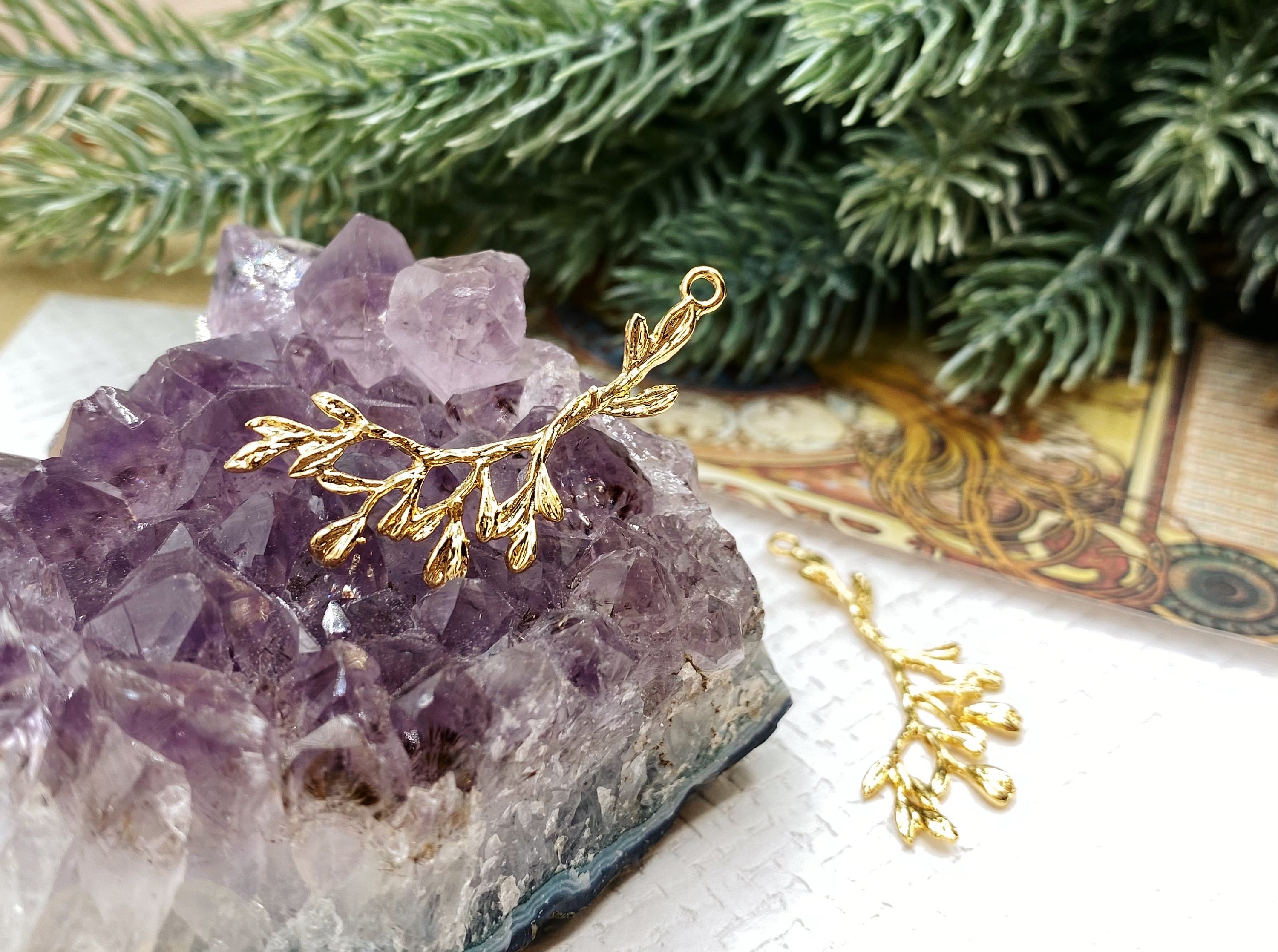 Olive Branch Charm, Leaf Charm With Pegs, Earrings Charms, Olive Branch ...