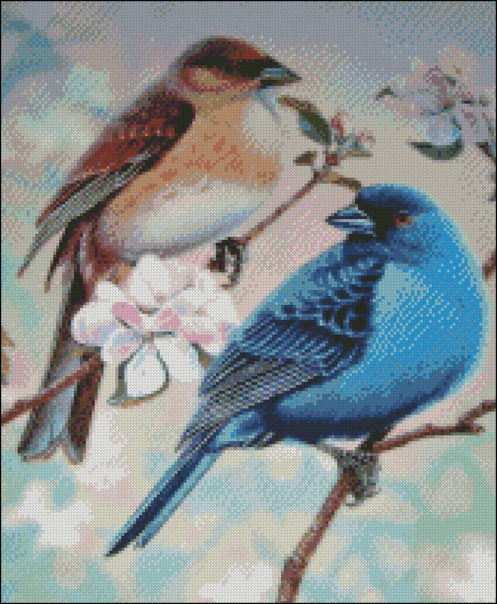 CA168204001 Birds Counted Cross Stitch Patterns - Etsy