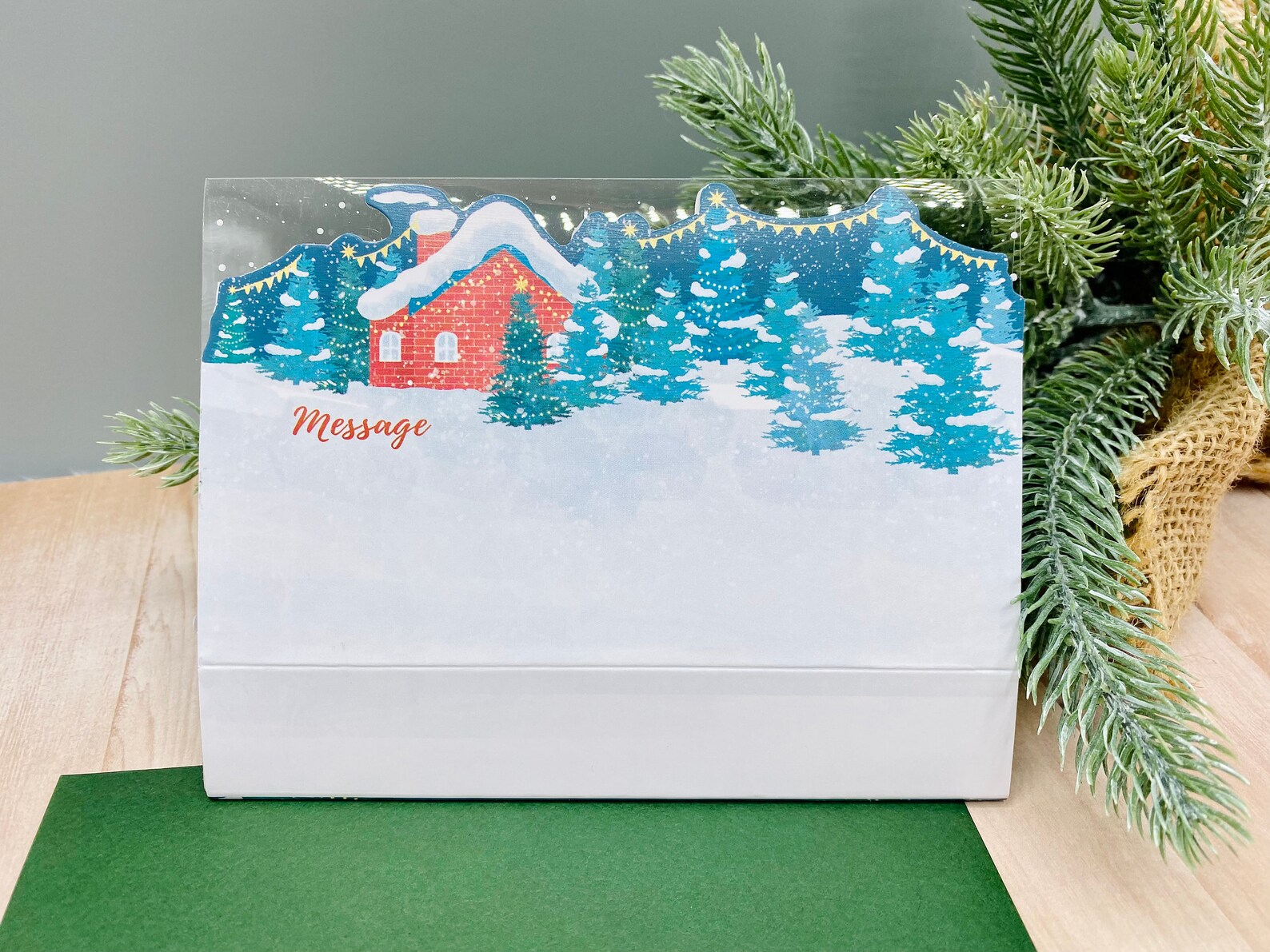Snowy Christmas 3D Pop up Christmas Card Gold Foil Card - Etsy