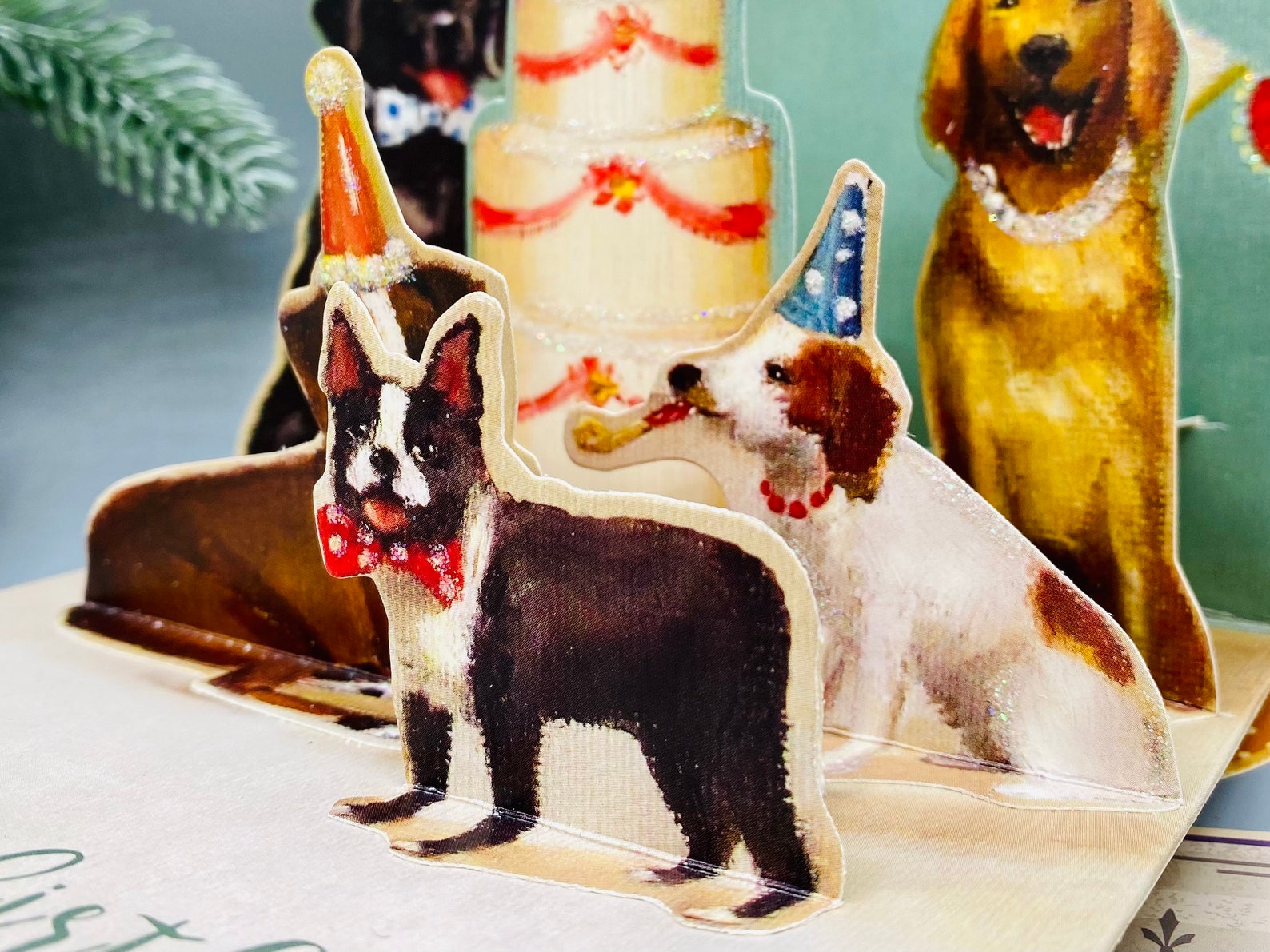 Dogs Pop up Birthday Cards, Pop up Birthday Card, 3D Birthday Card, Pop ...