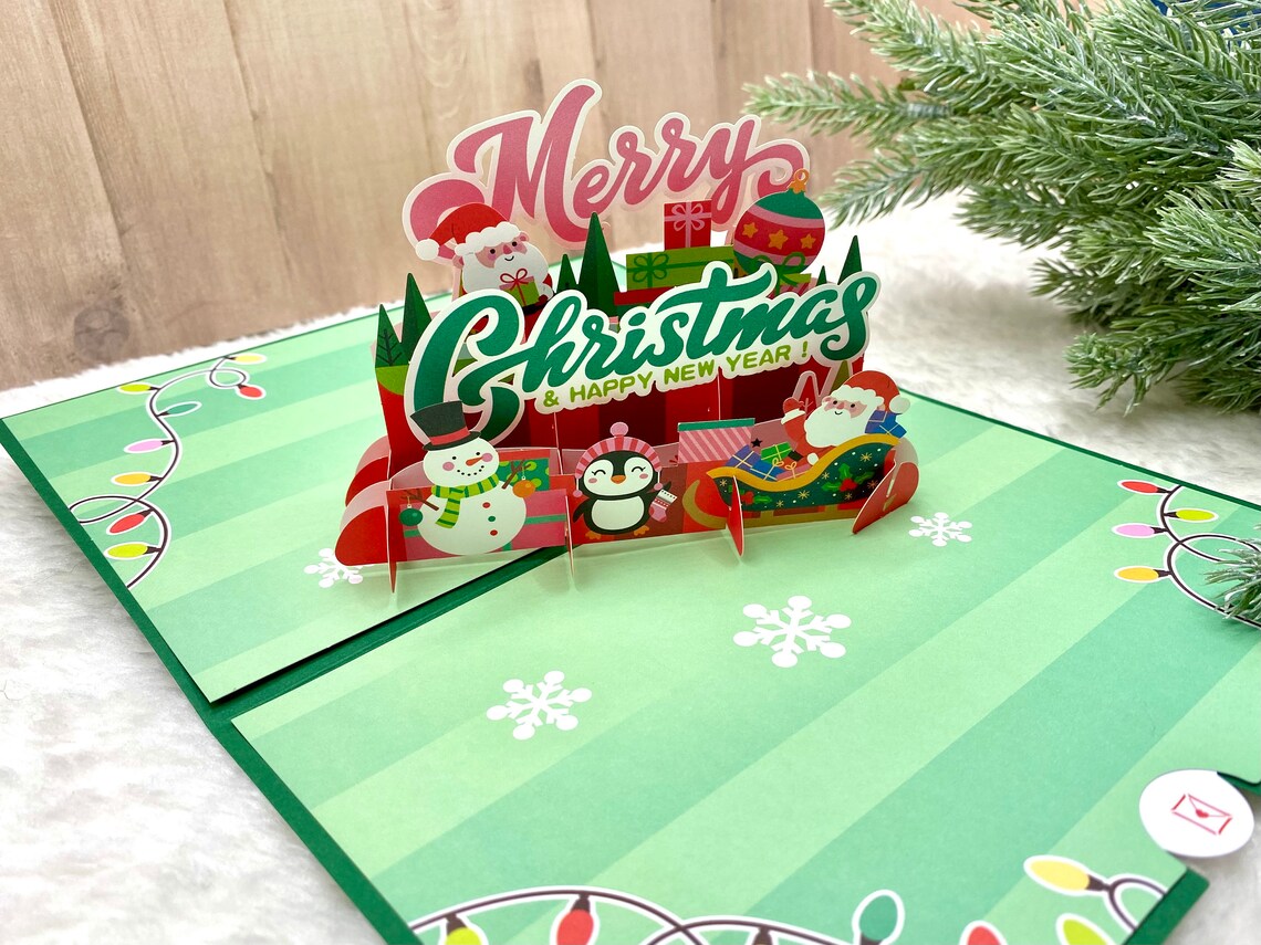 Pop up Christmas Card 3D Pop up Christmas Card Holiday - Etsy