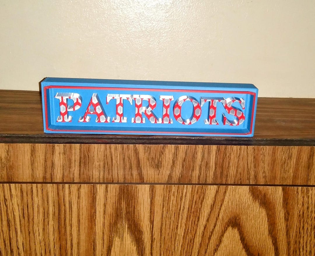 Nfl Team Signs NEW ENGLAND PATRIOTS Sign Name Plate Team Sign, Nfl Team ...