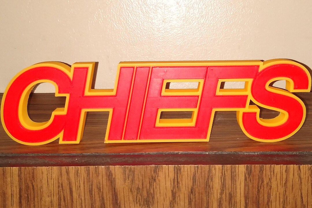 KANSAS CITY CHIEFS Name Plate, Nfl Team Nameplate/sign, Kansas City ...