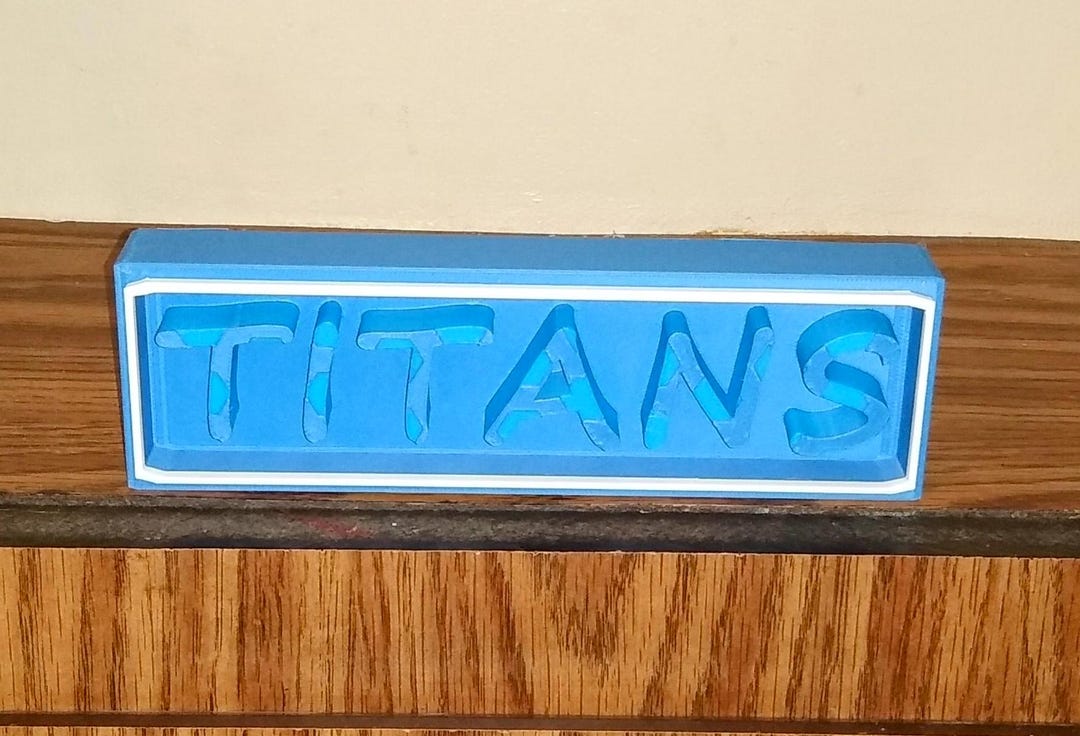 Nfl Team Signs TENNESSEE TITANS Sign Name Plate Team Sign, Nfl Team ...