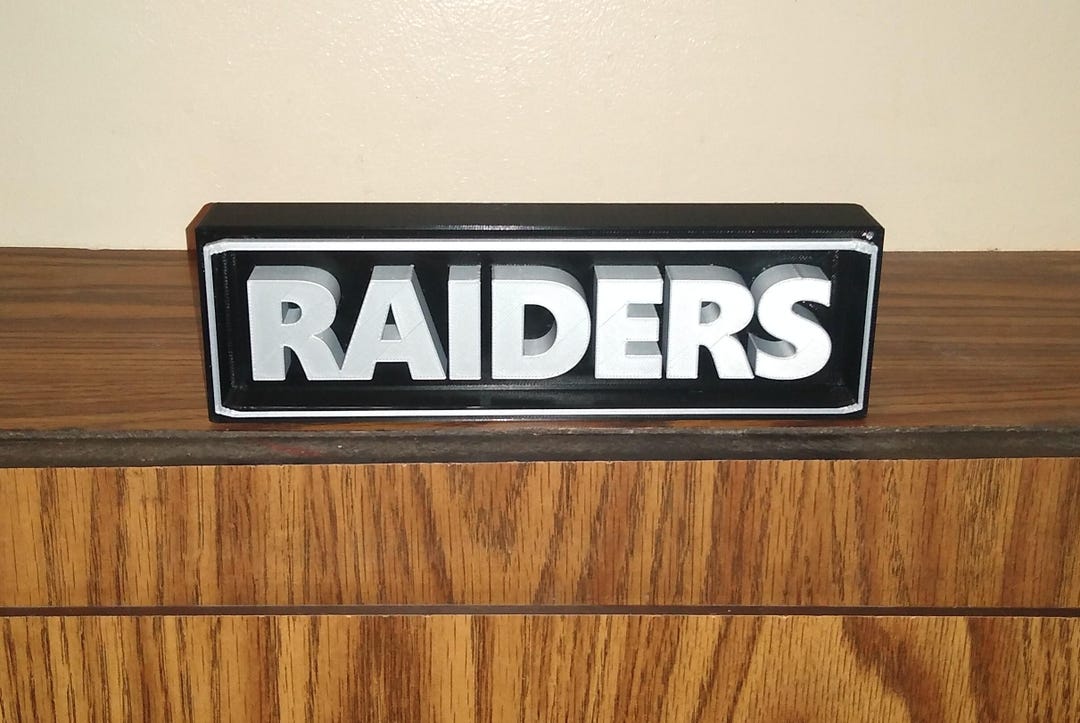 Nfl Team Signs LAS VEGAS RAIDERS Sign Name Plate Team Sign, Nfl Team ...