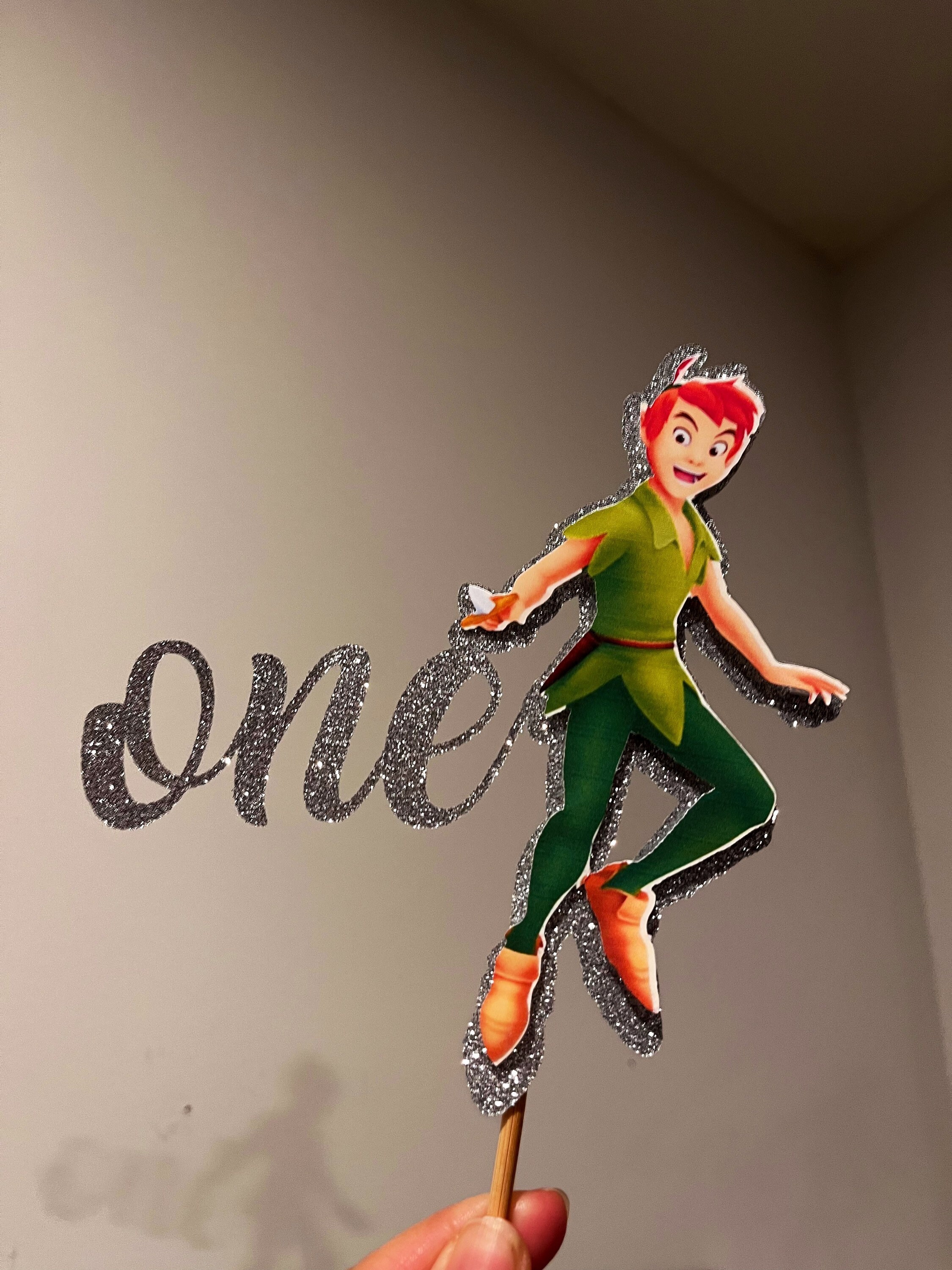 One Peter Pan Cake Topper, First Birthday Decor, Cake Topper Peter, Pan ...