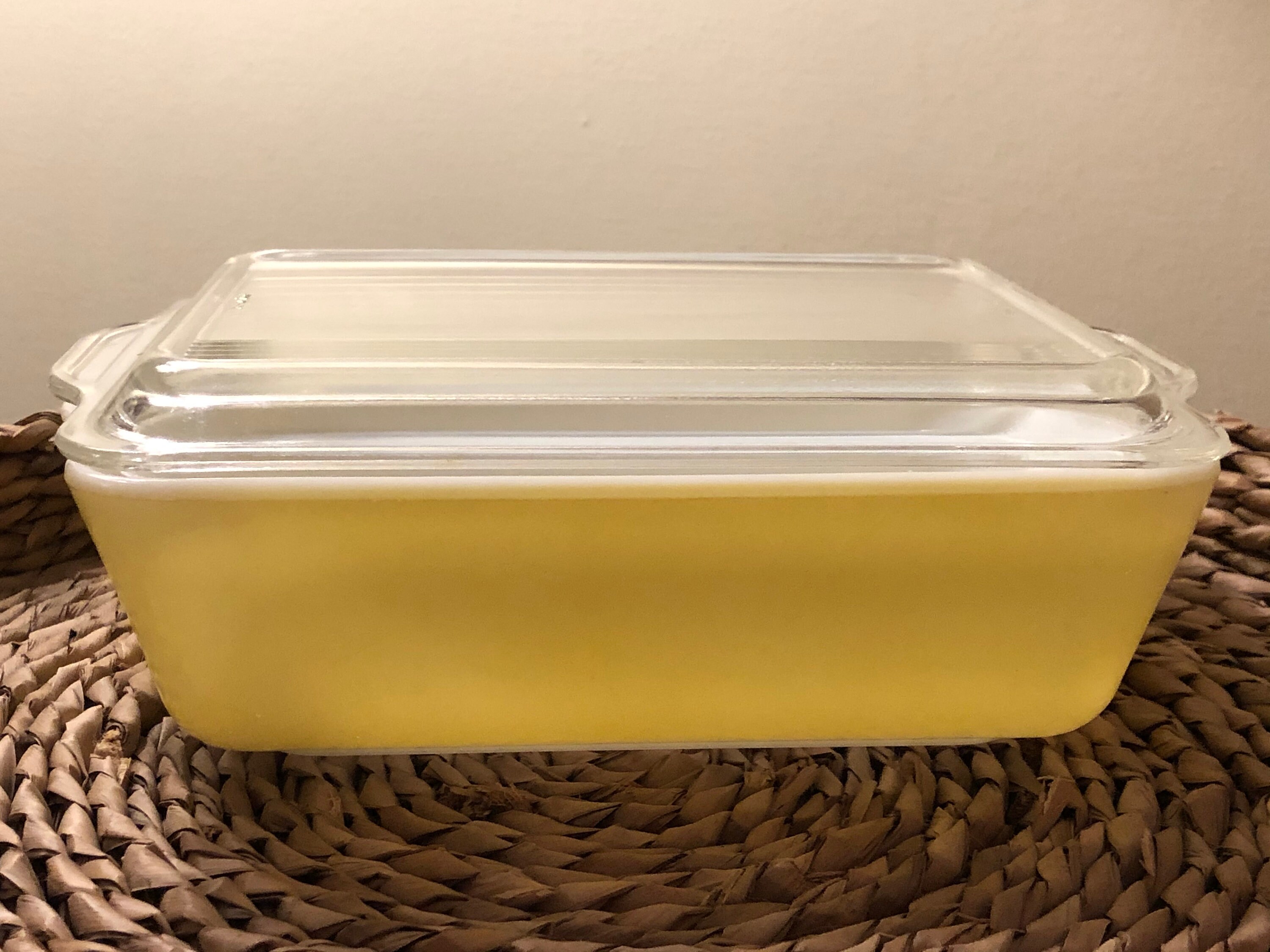 Vintage Yellow Pyrex Refrigerator Dish - Etsy UK