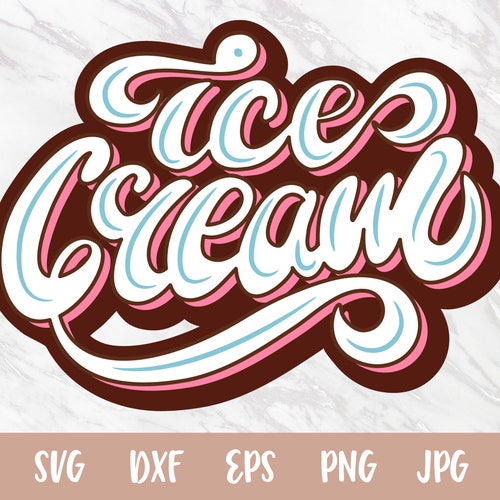 Crazy About Ice Cream Ice Cream SVG and Cut Files for | Etsy
