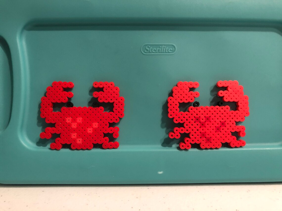 Crab Perler Bead Magnet | Etsy
