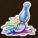 Colorful Rainbow Paint Brush Sticker -- Art, Artist, Creative, Vinyl ...