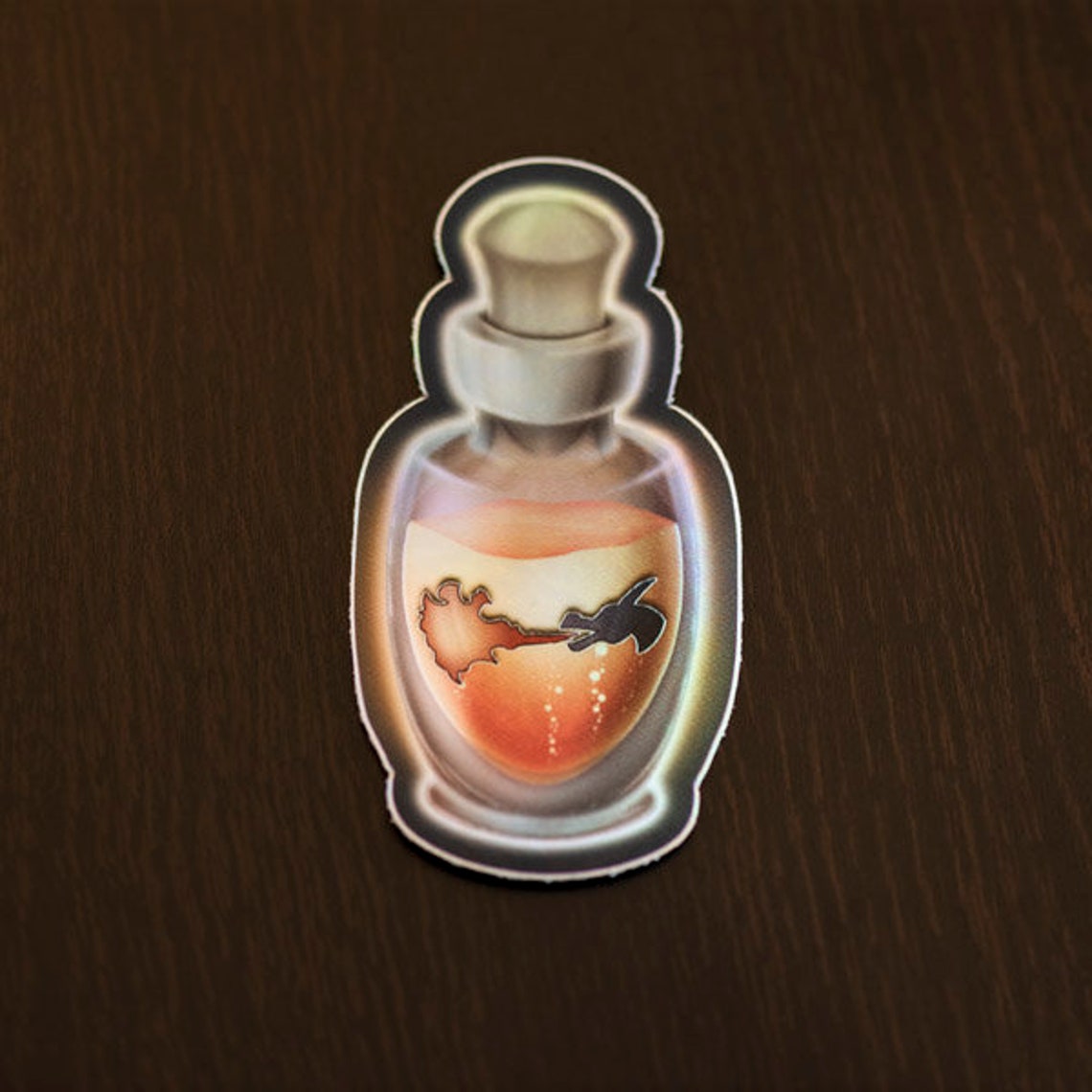 Potion of Dragons Breath Holographic Sticker Art, Dnd, Magical, Fantasy ...