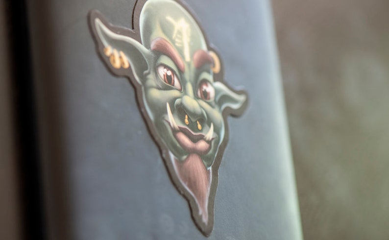Orc Mage Sticker Magical Fantasy Dnd Art Illustration - Etsy